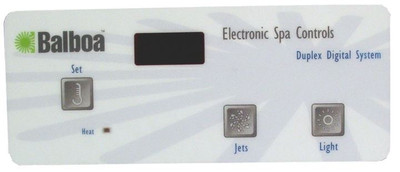10352 Balboa ®|Topside Overlay, Duplex Digital, 3-Btn|Spa Parts Experts